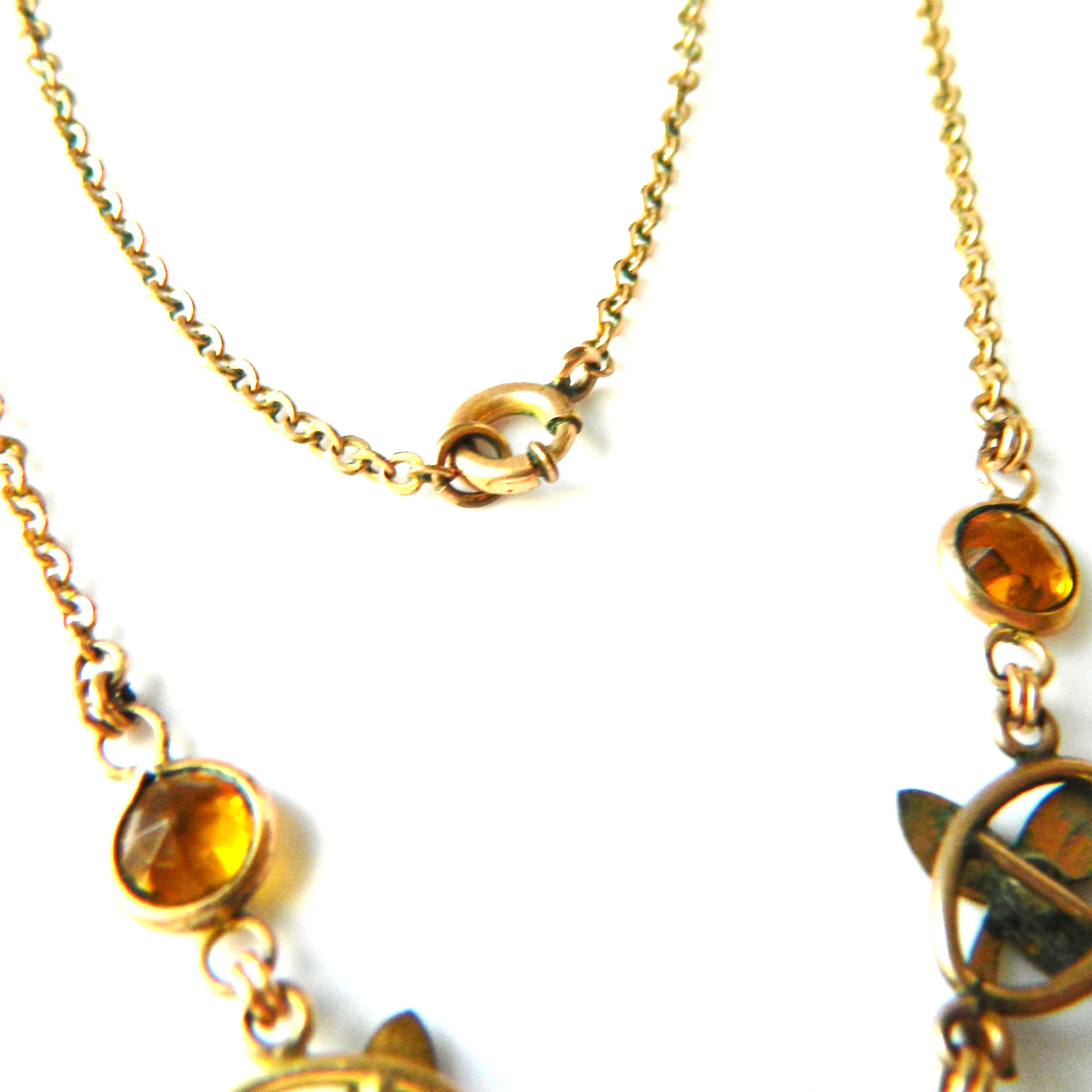 Antique lavalier pendant necklace