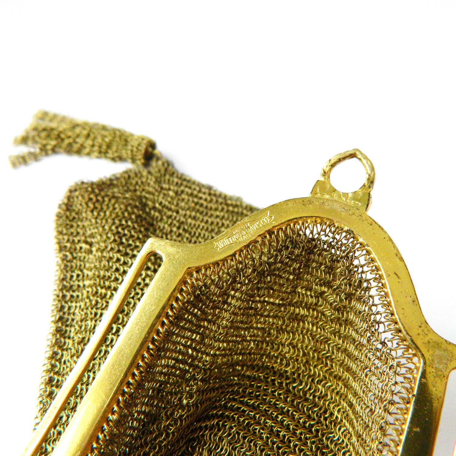 Antique Whiting and Davis mesh handbag