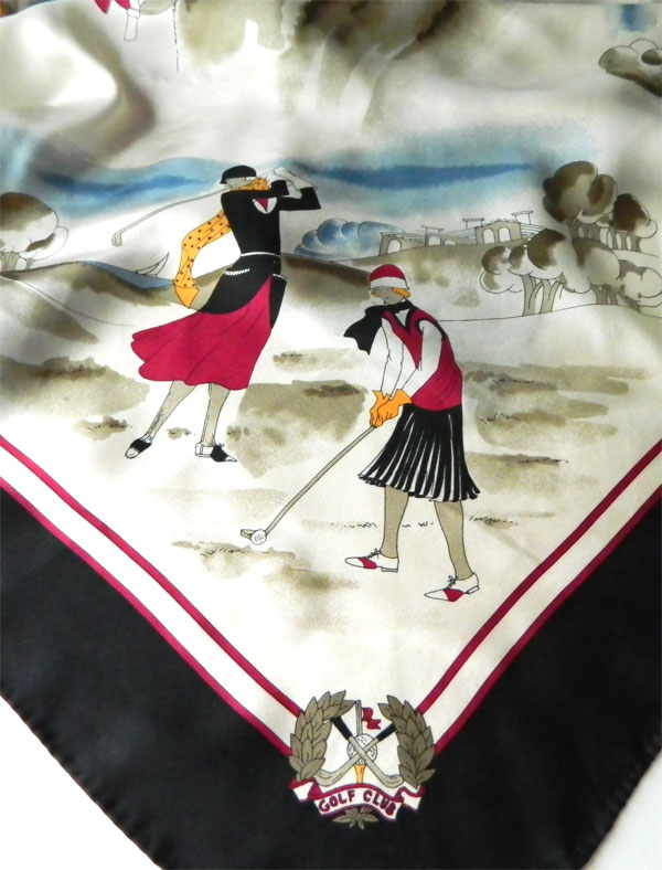 Vintage golf club scarf